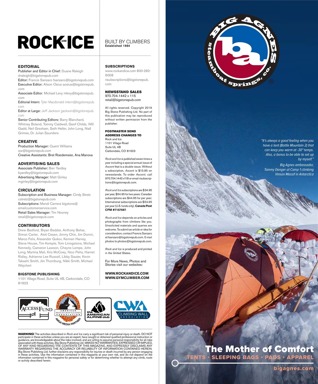 Rock and Ice Magazine - Dec/Jan 2019 Back Issue