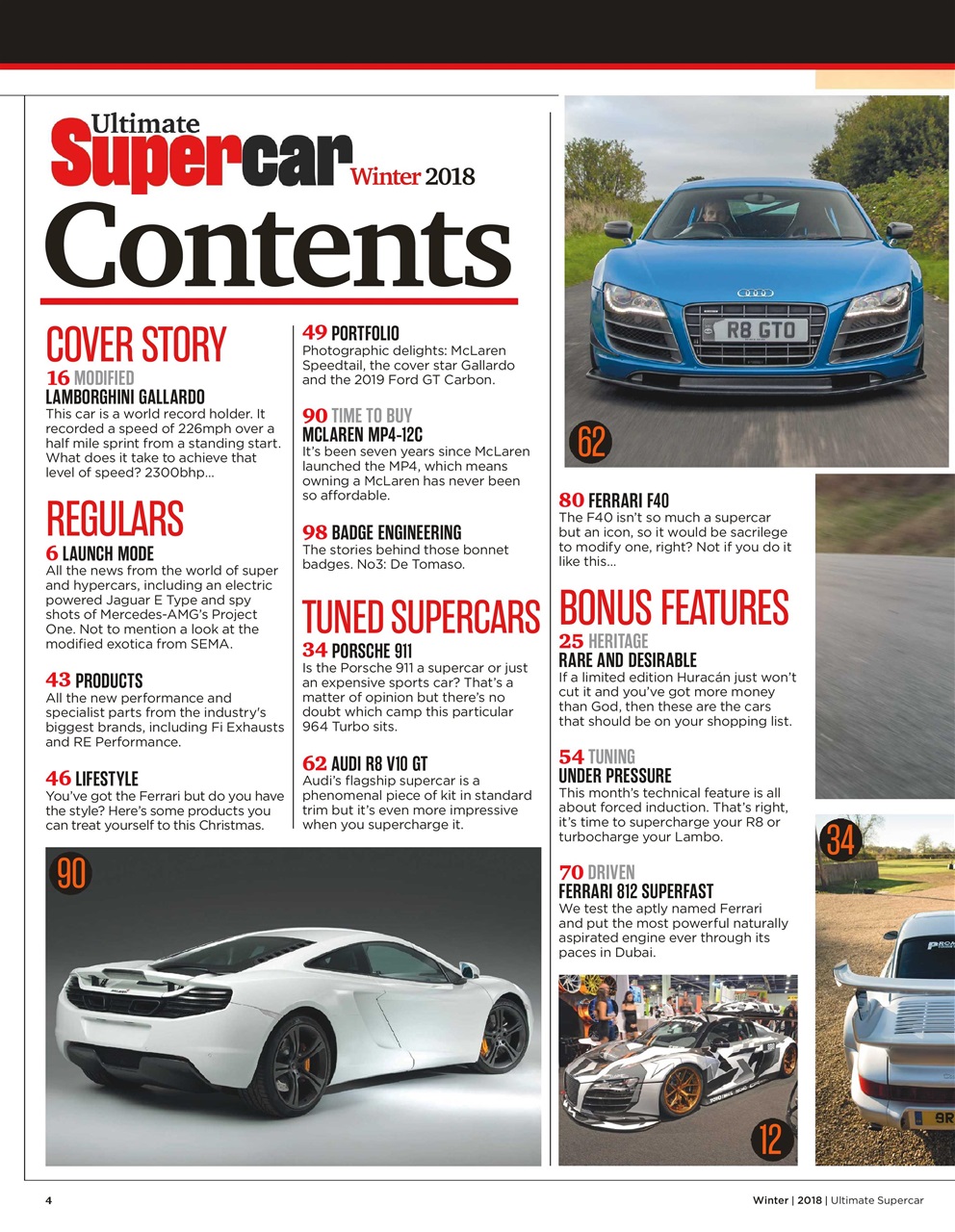 Ultimate Supercar Magazine - Volume 1 Issue 4 Back Issue