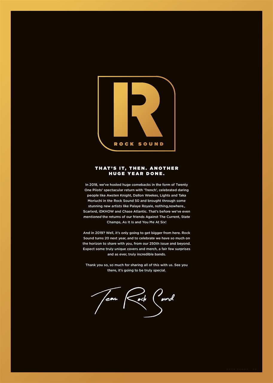 Rock Sound Magazine - Rock Sound Awards - 247 Back Issue