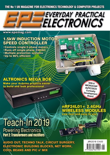Practical Electronics Magazine - Jan-19 Back Issue