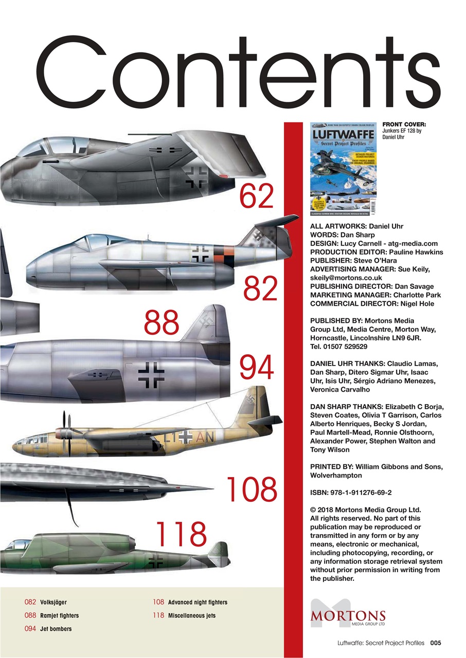 Aviation Classics Magazine - Luftwaffe Secret Project Profiles Back Issue