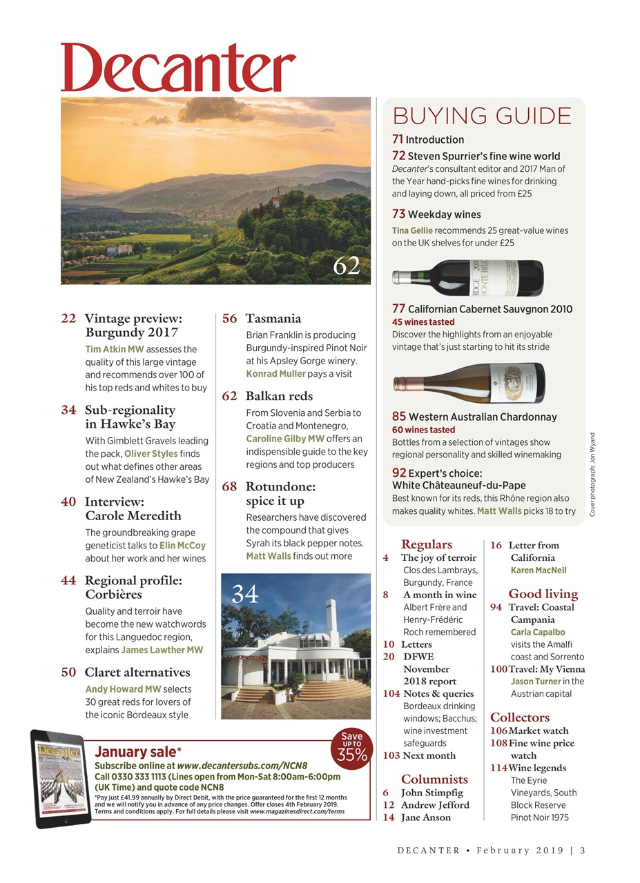 Decanter Magazine - February 2019 Back Issue