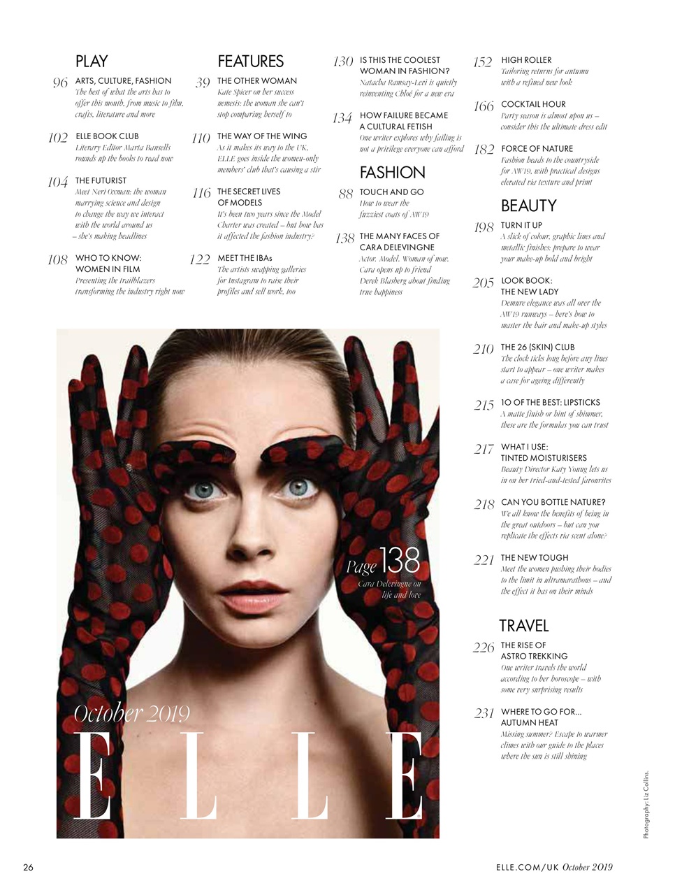 Elle Magazine - Oct 2019 Back Issue