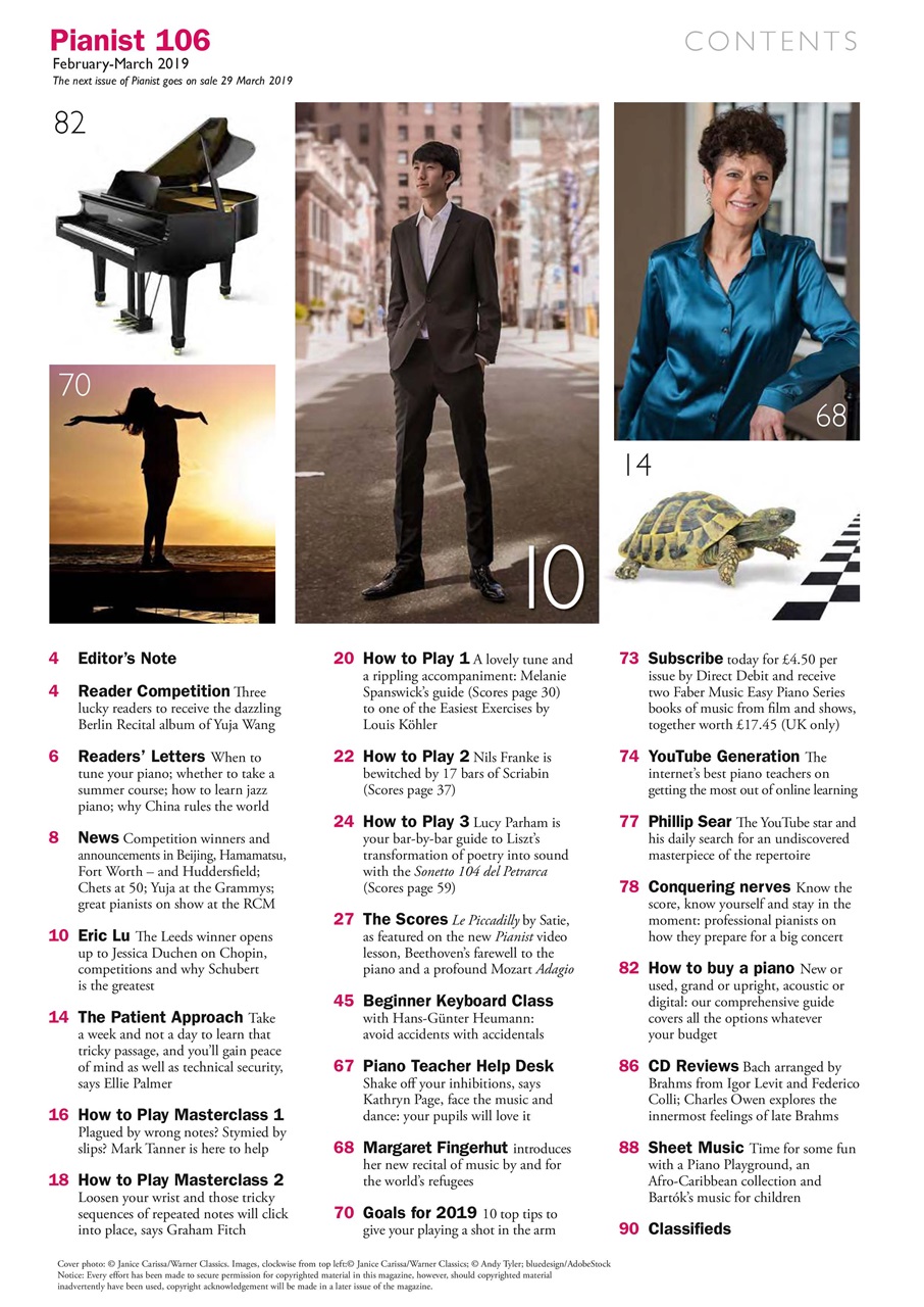 Pianist Magazine - Issue 106 Feb - Mar 2019 Subscriptions | Pocketmags