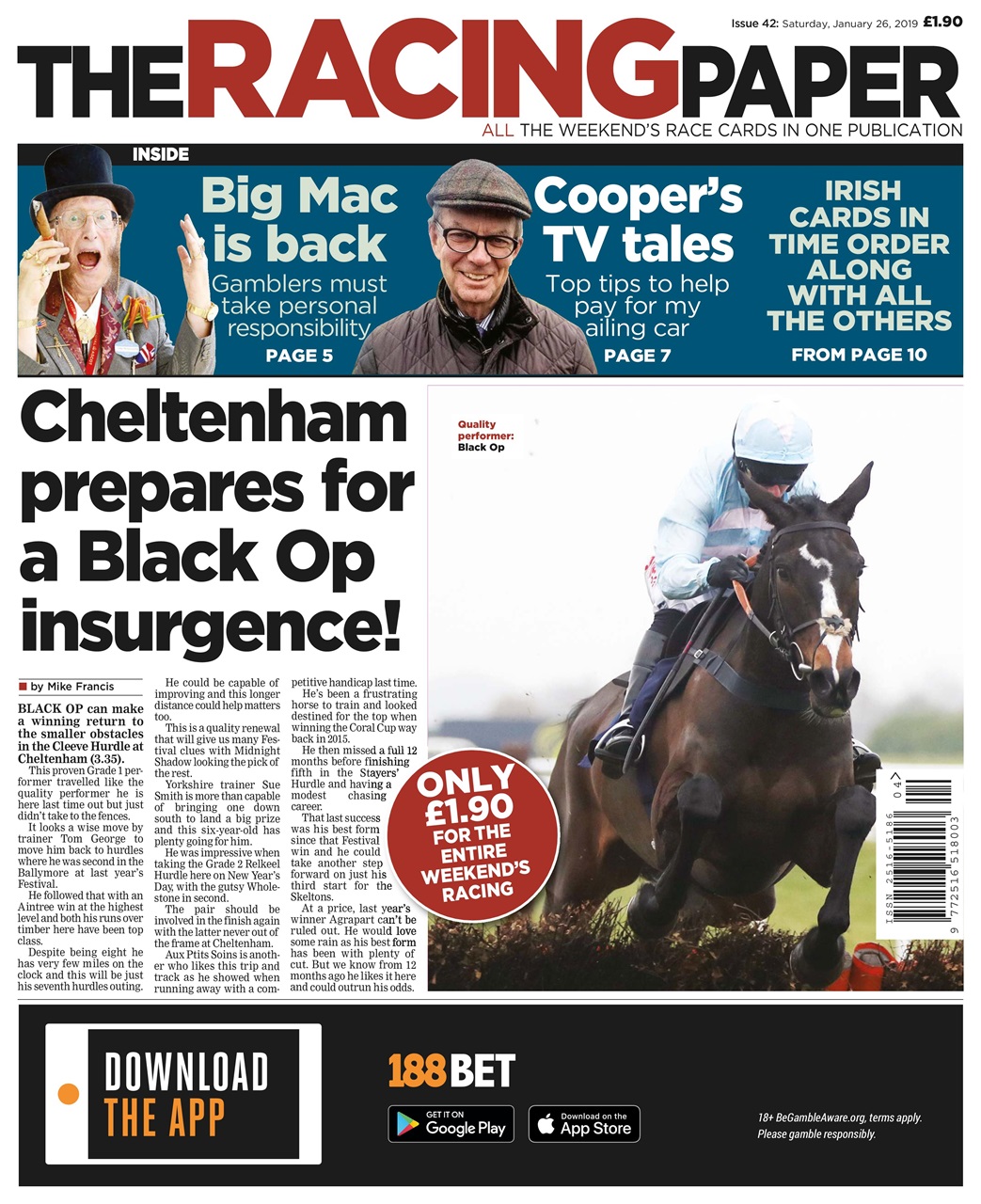 The Racing Paper Magazine - 26/01/2019 Back Issue