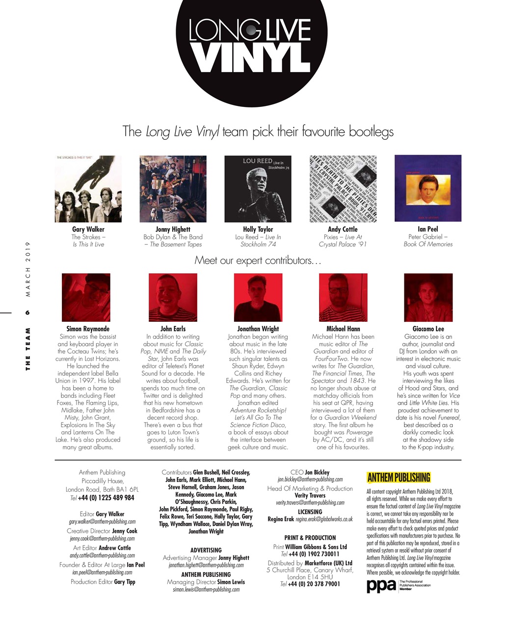 Long Live Vinyl Magazine - Mar 2019 Back Issue