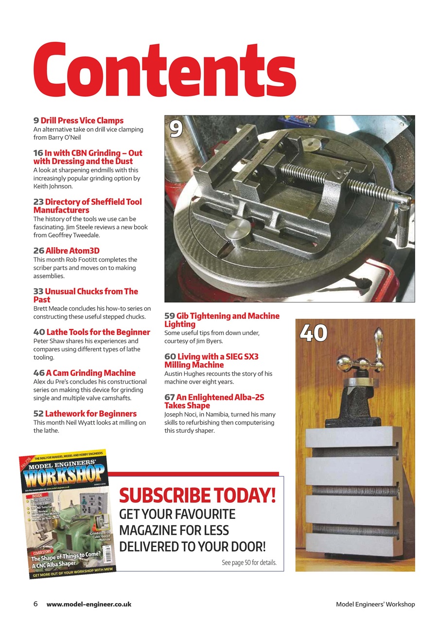 Model Engineers' Workshop Magazine - March 2019 Back Issue