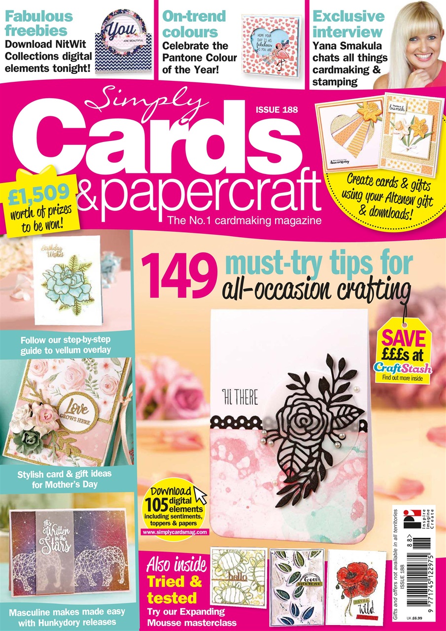 Simply Cards & Papercraft Magazine - Issue 188 Back Issue