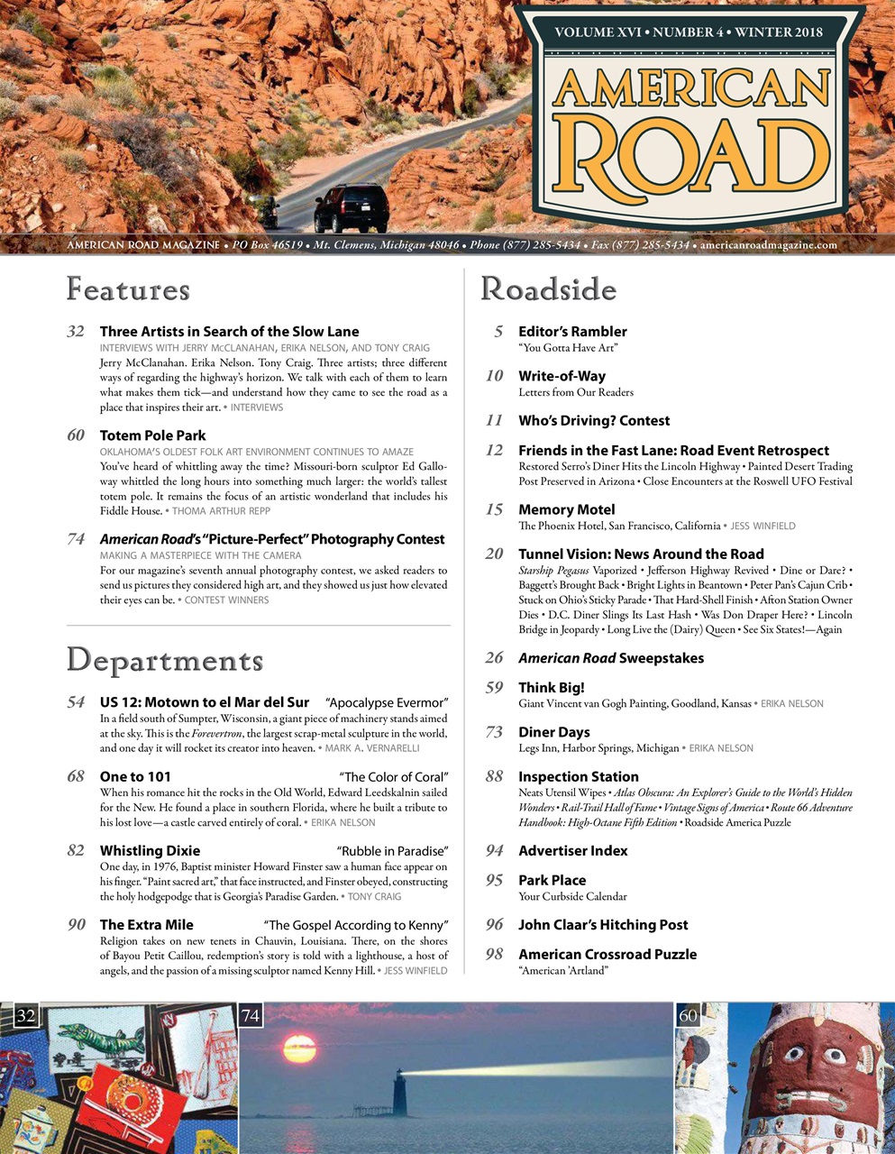 American Road Magazine - American Road magazine Winter 2018 Back Issue