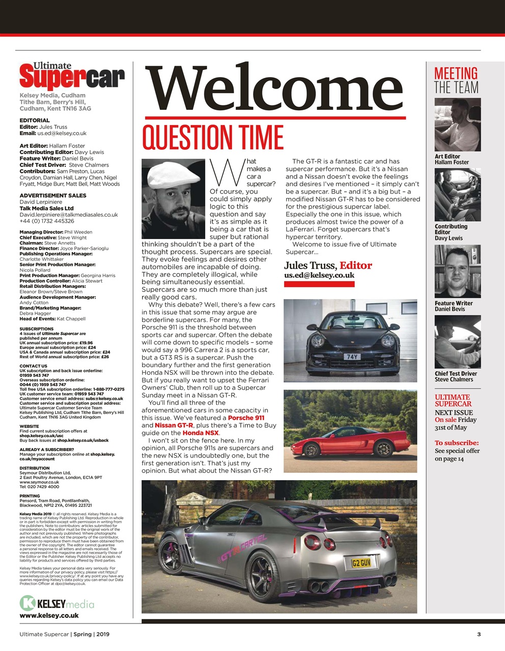 Ultimate Supercar Magazine - Volume 2 Issue 1 Back Issue