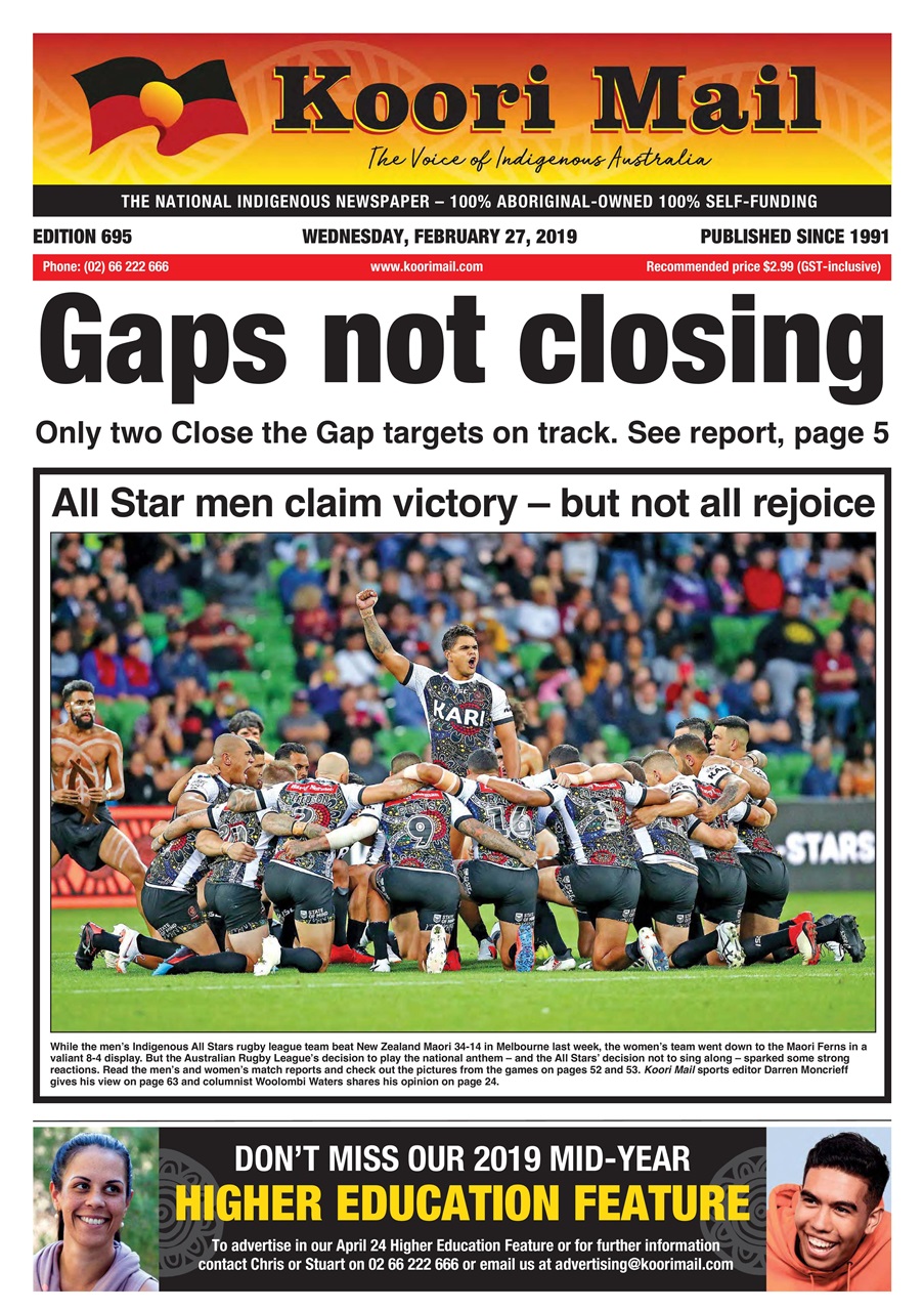Koori Mail Magazine - 27th Feb 2019 Back Issue