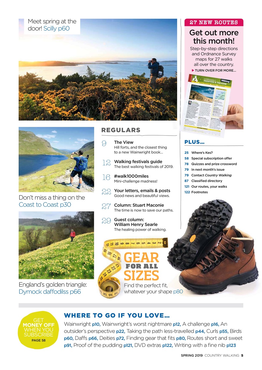 Country Walking Magazine - Spring Issue 2019 Back Issue