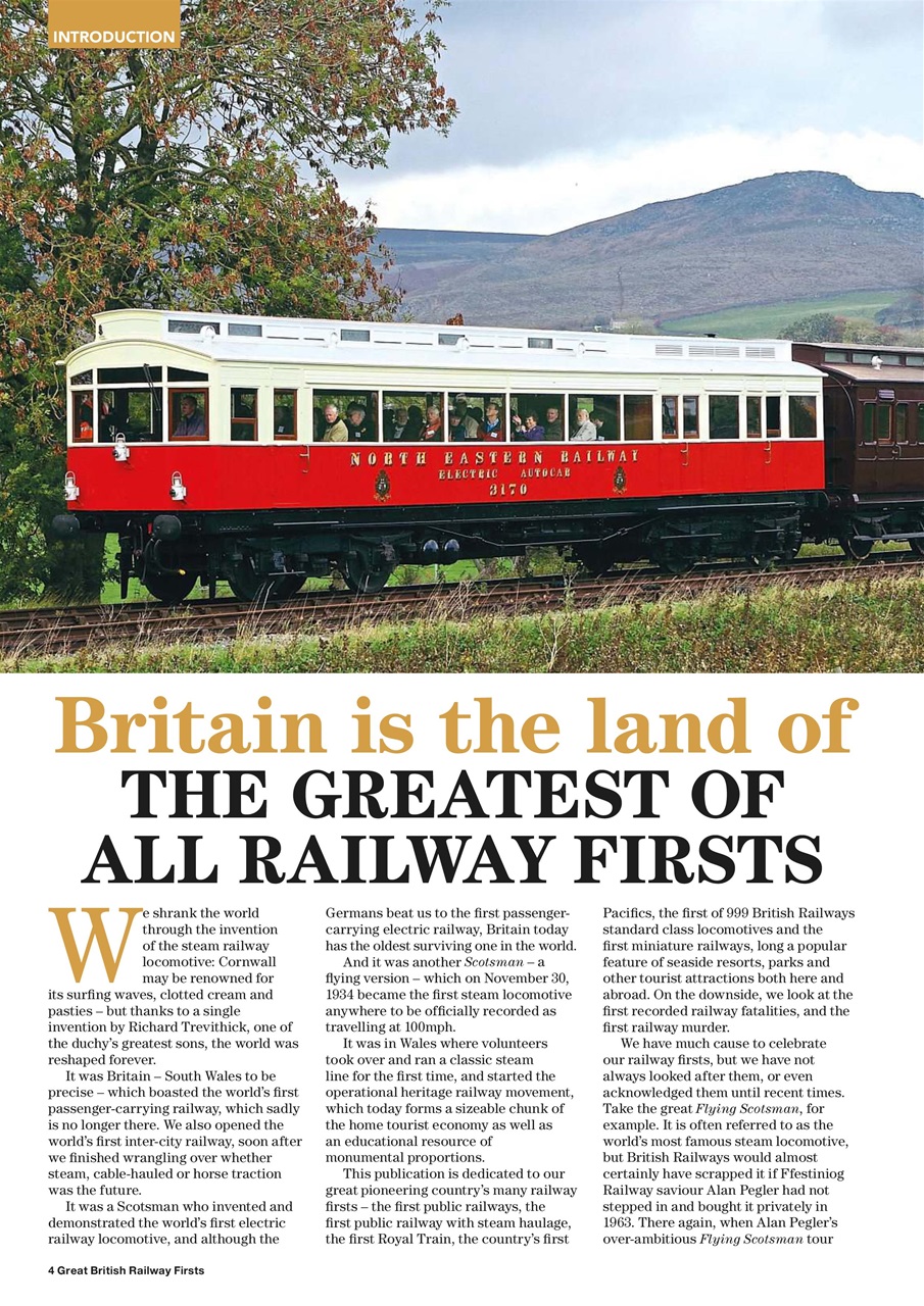 Heritage Railway Magazine - Great British Railway Firsts Special Issue