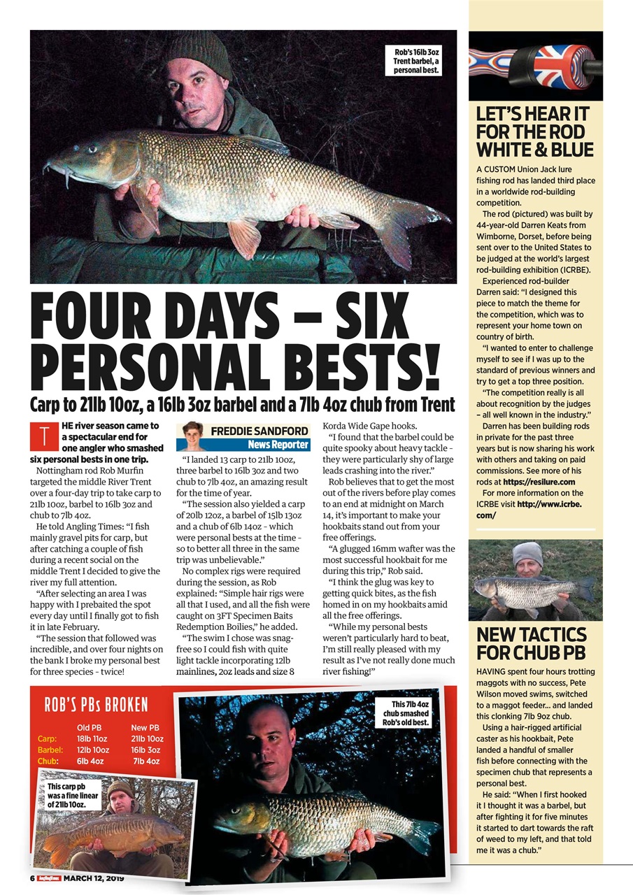 Angling Times Magazine - 12th March 2019 Edição anterior