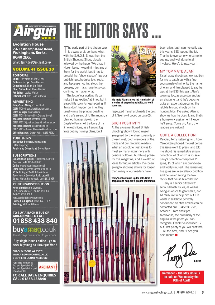 Airgun World Magazine - April 2019 Vorige editie