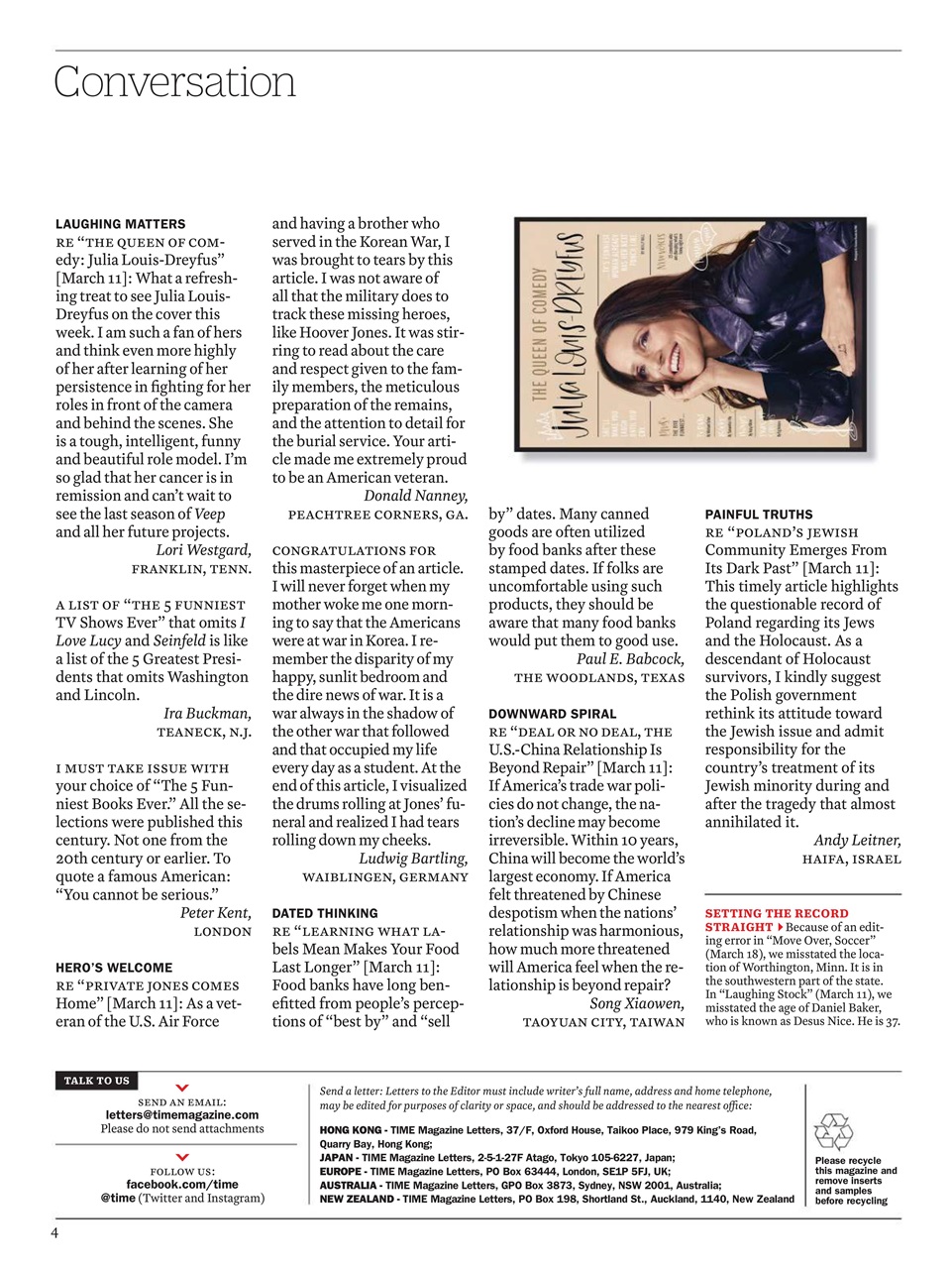 Time Magazine - 1st April 2019 Back Issue