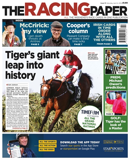 The Racing Paper Magazine - 6th April 2019 Back Issue