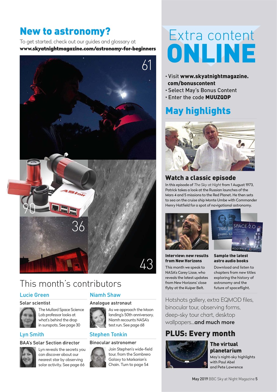 BBC Sky at Night Magazine - May 2019 Back Issue