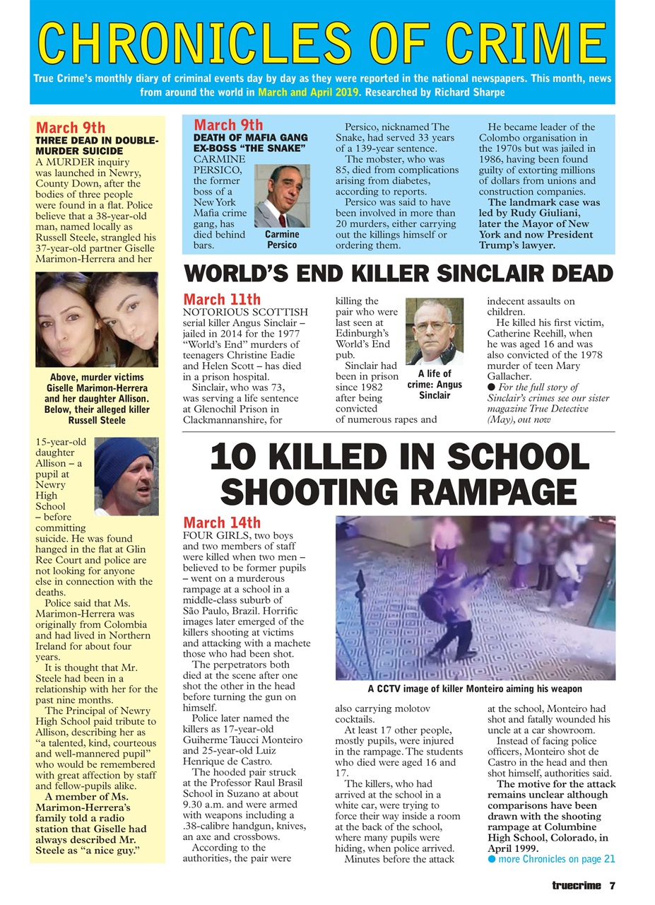 True Crime Magazine - True Crime May 2019 Back Issue