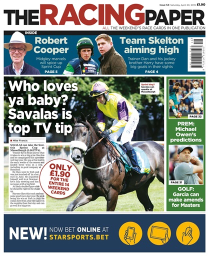 The Racing Paper Magazine - 20th April 2019 Back Issue
