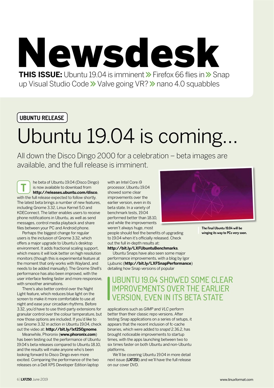 Linux Format Magazine - June 2019 Back Issue