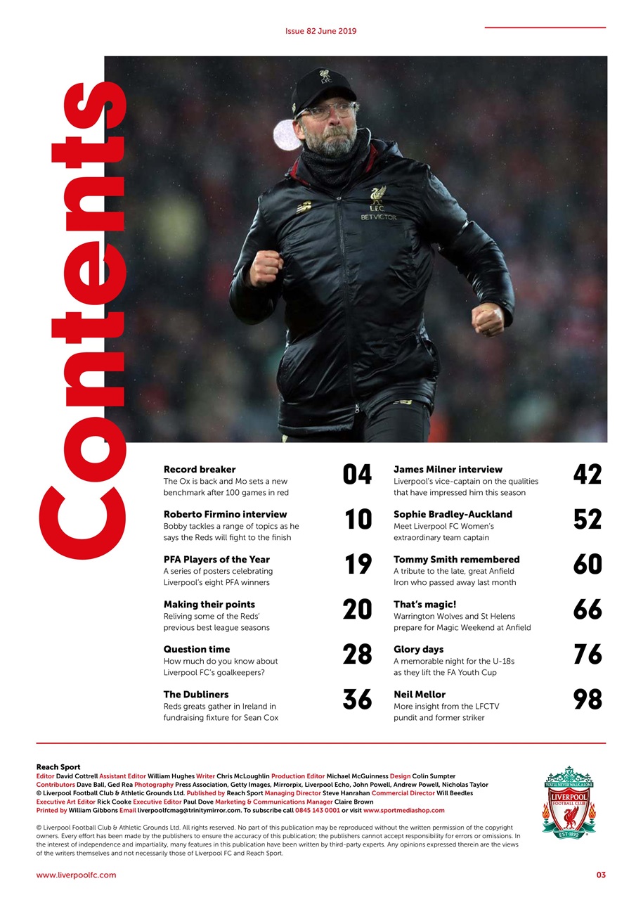 Liverpool FC Magazine - June 2019 Back Issue