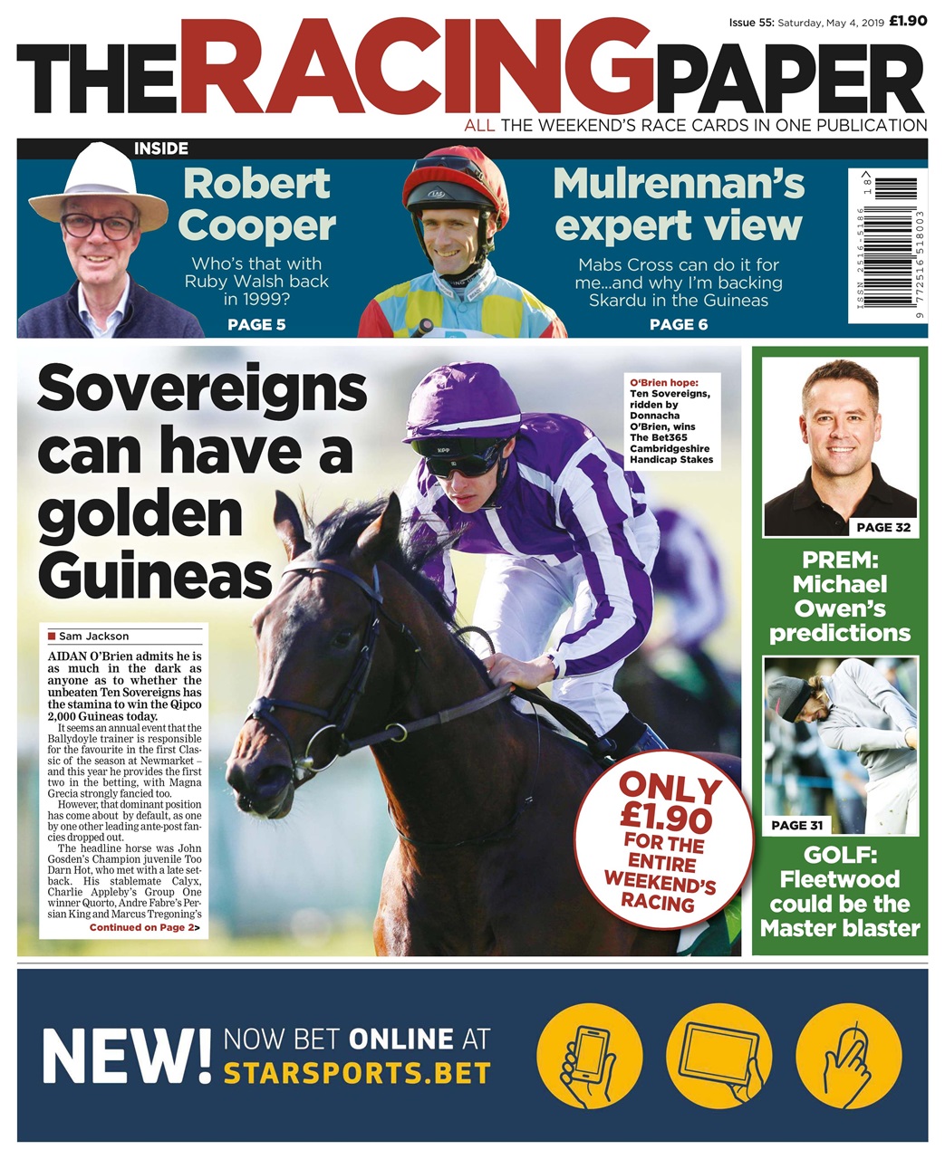 The Racing Paper Magazine - 4th May 2019 Back Issue