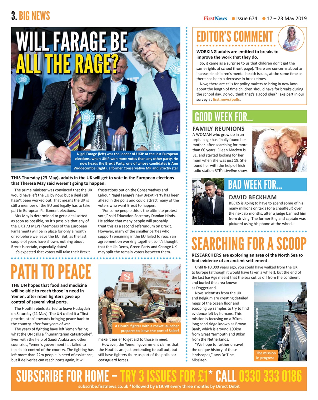 First News Magazine - First News Issue 674 Back Issue