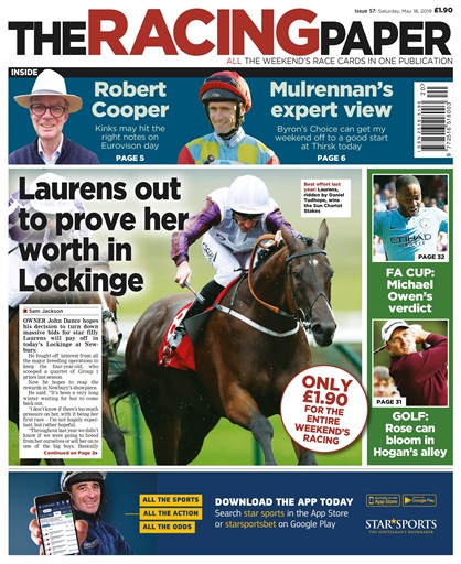 The Racing Paper Magazine - 18/05/2019 Back Issue