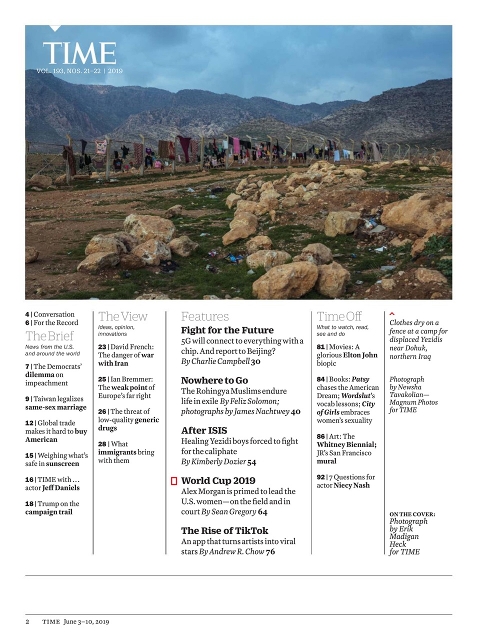 Time Magazine - 3rd June 2019 Back Issue