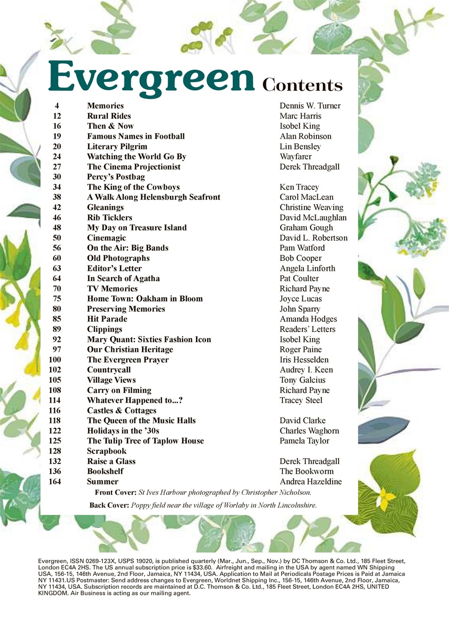 Evergreen Magazine - Summer 2019 Back Issue