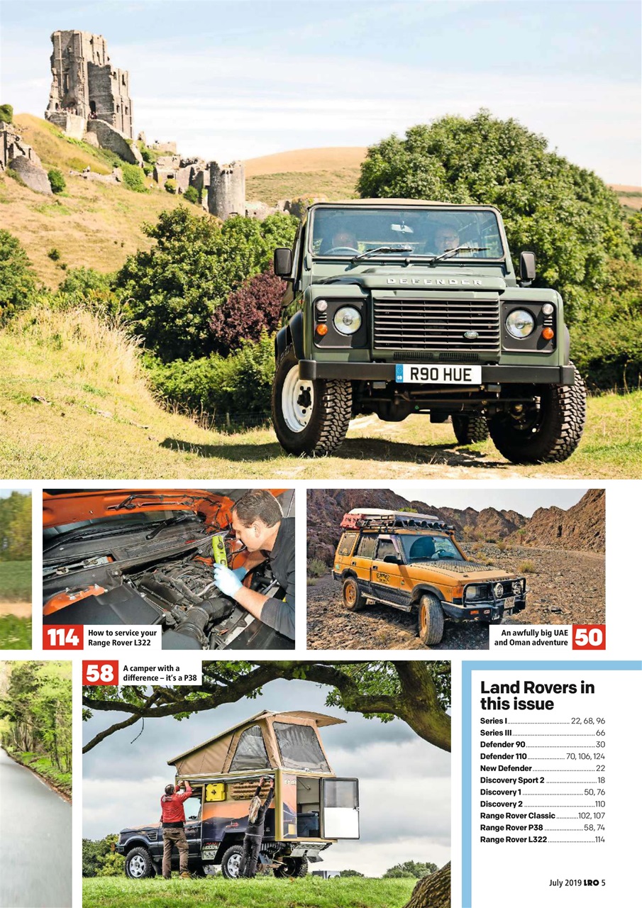 Land Rover Owner Magazine - July 2019 Back Issue