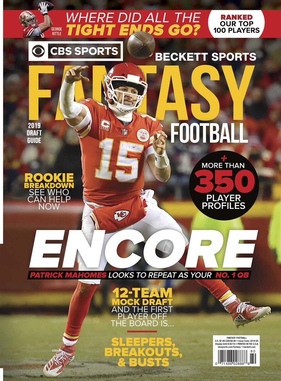 Beckett Football Magazine - Fantasy Football 1 Special Issue