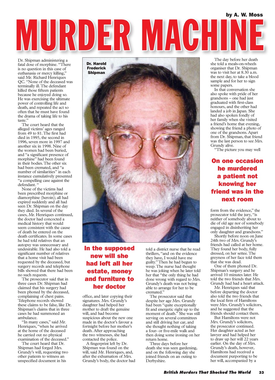 Murder Most Foul Magazine - British Murders That Shocked The World ...