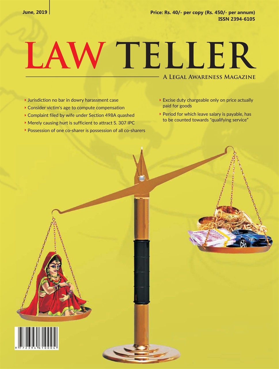 Lawteller – A Legal Awareness Magazine - June 2019 Subscriptions ...