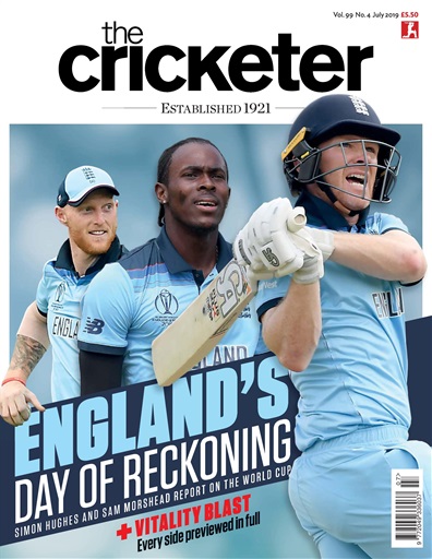 The Cricketer Magazine - July 2019 Back Issue