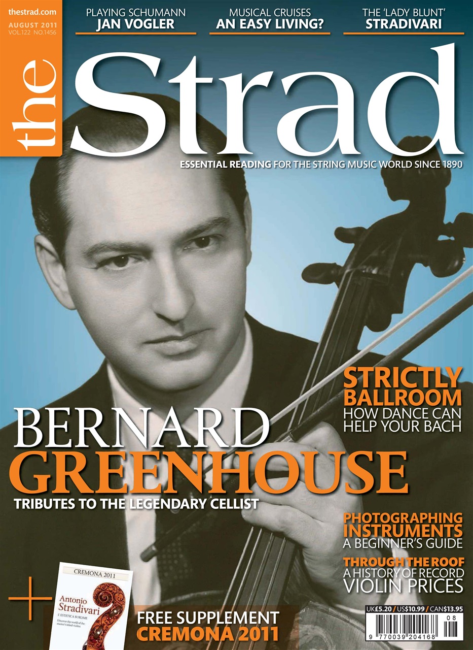 The Strad Magazine - August 2011 and Cremona 2011 supplement Back Issue