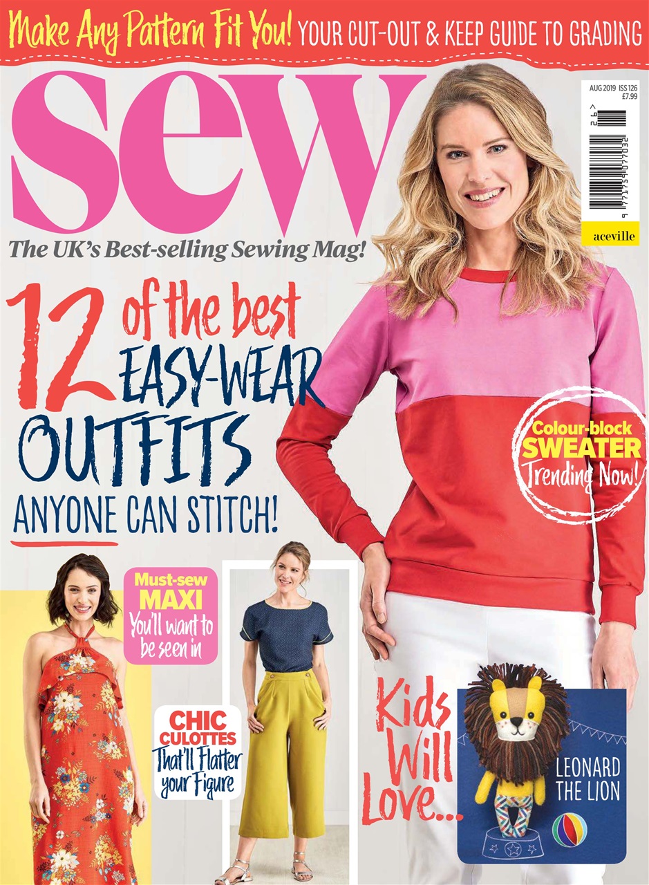 Sew Magazine - Aug 2019 Back Issue