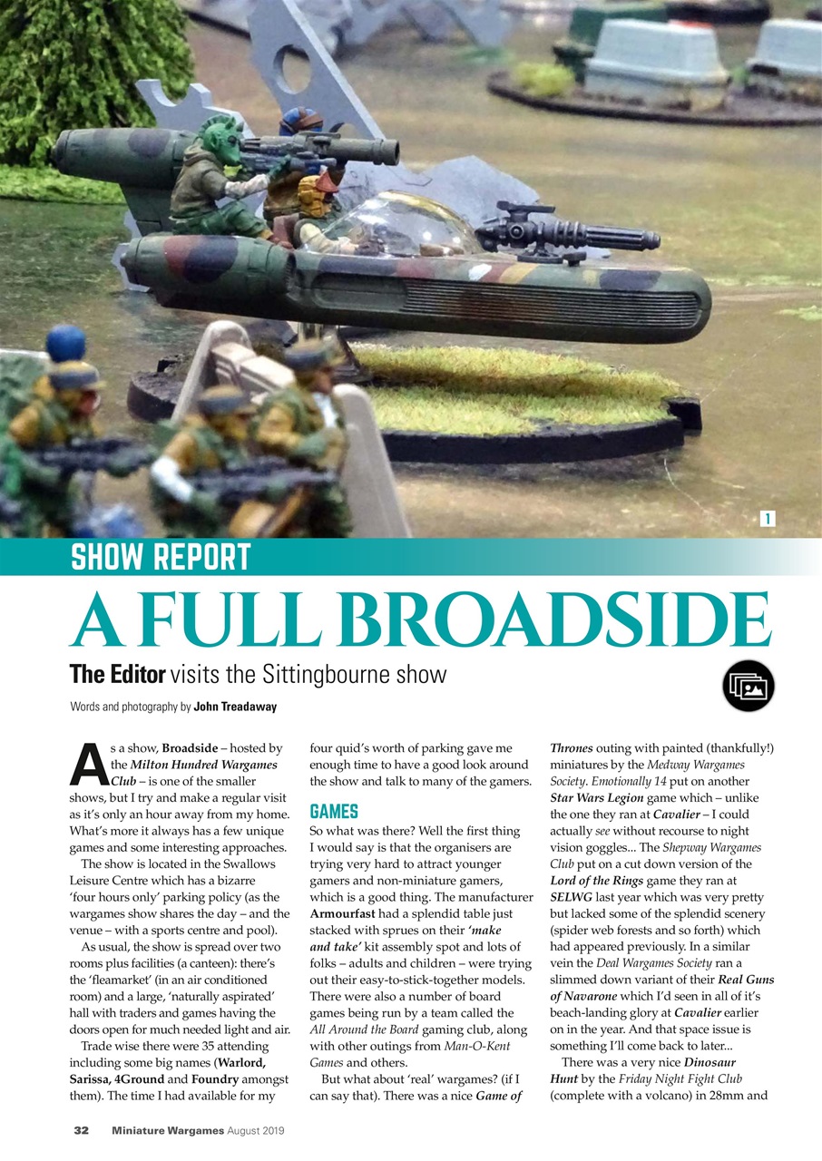 Miniature Wargames Magazine - August 2019 (436) Subscriptions | Pocketmags