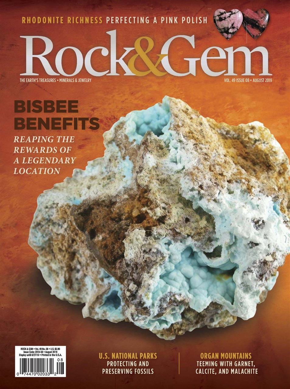 Rock&Gem Magazine - August 2019 Back Issue