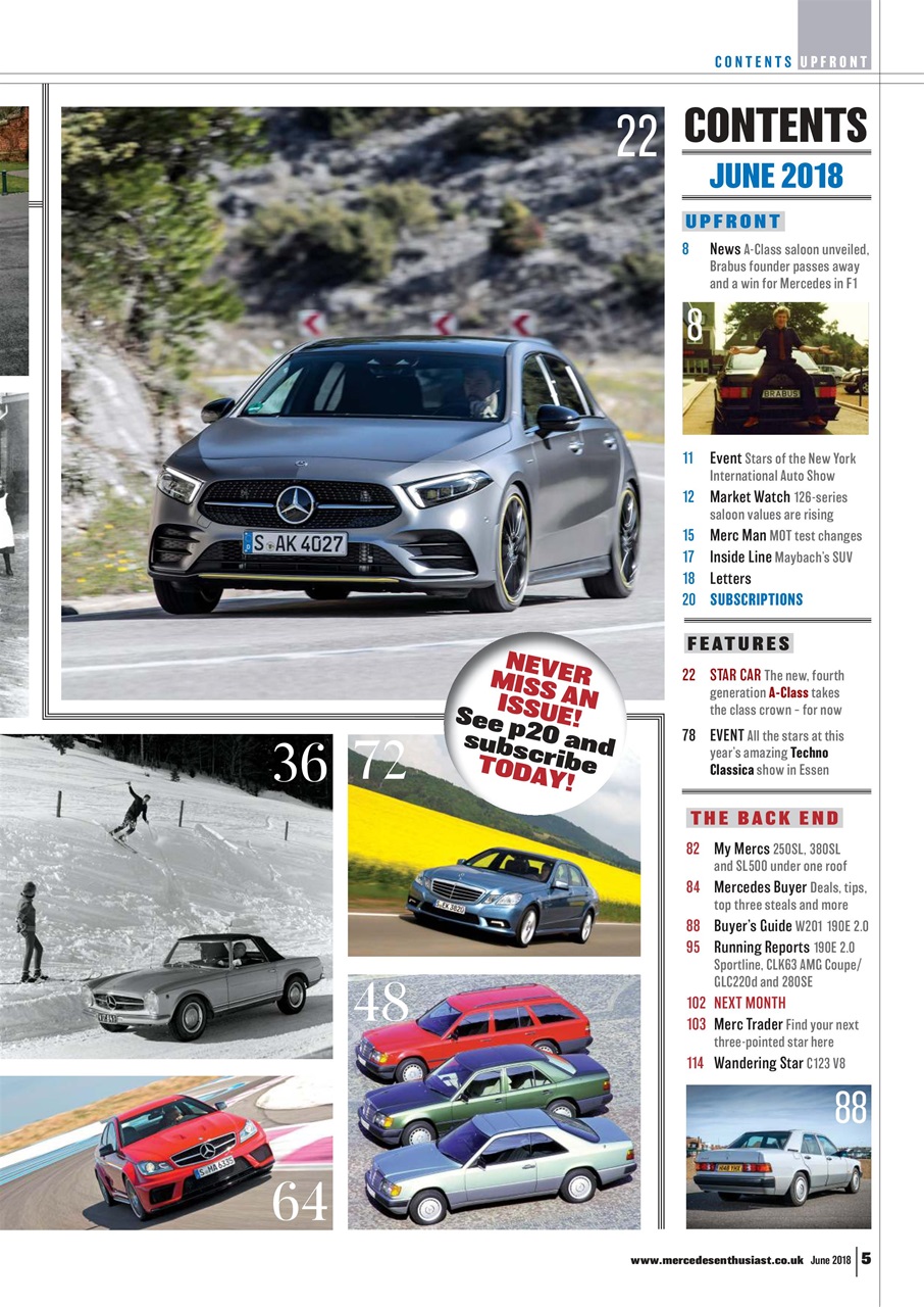 Mercedes Enthusiast Magazine - June 2018 Back Issue