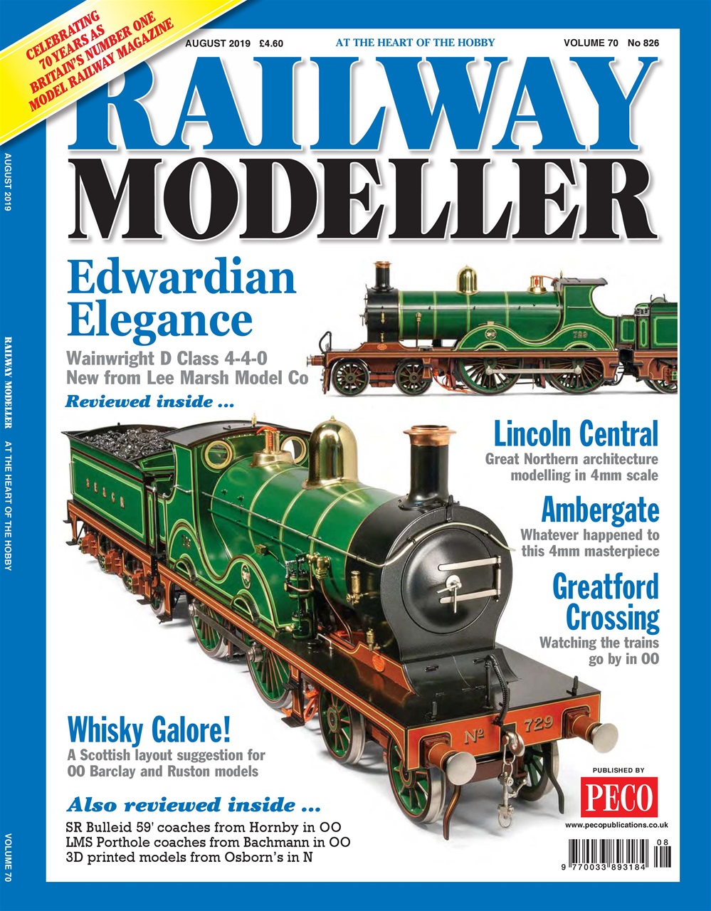 Railway Modeller Magazine - August 2019 Back Issue