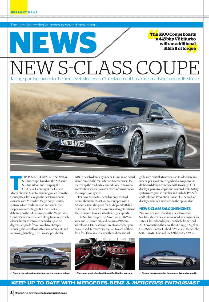 Mercedes Enthusiast Magazine - March 2014 Back Issue