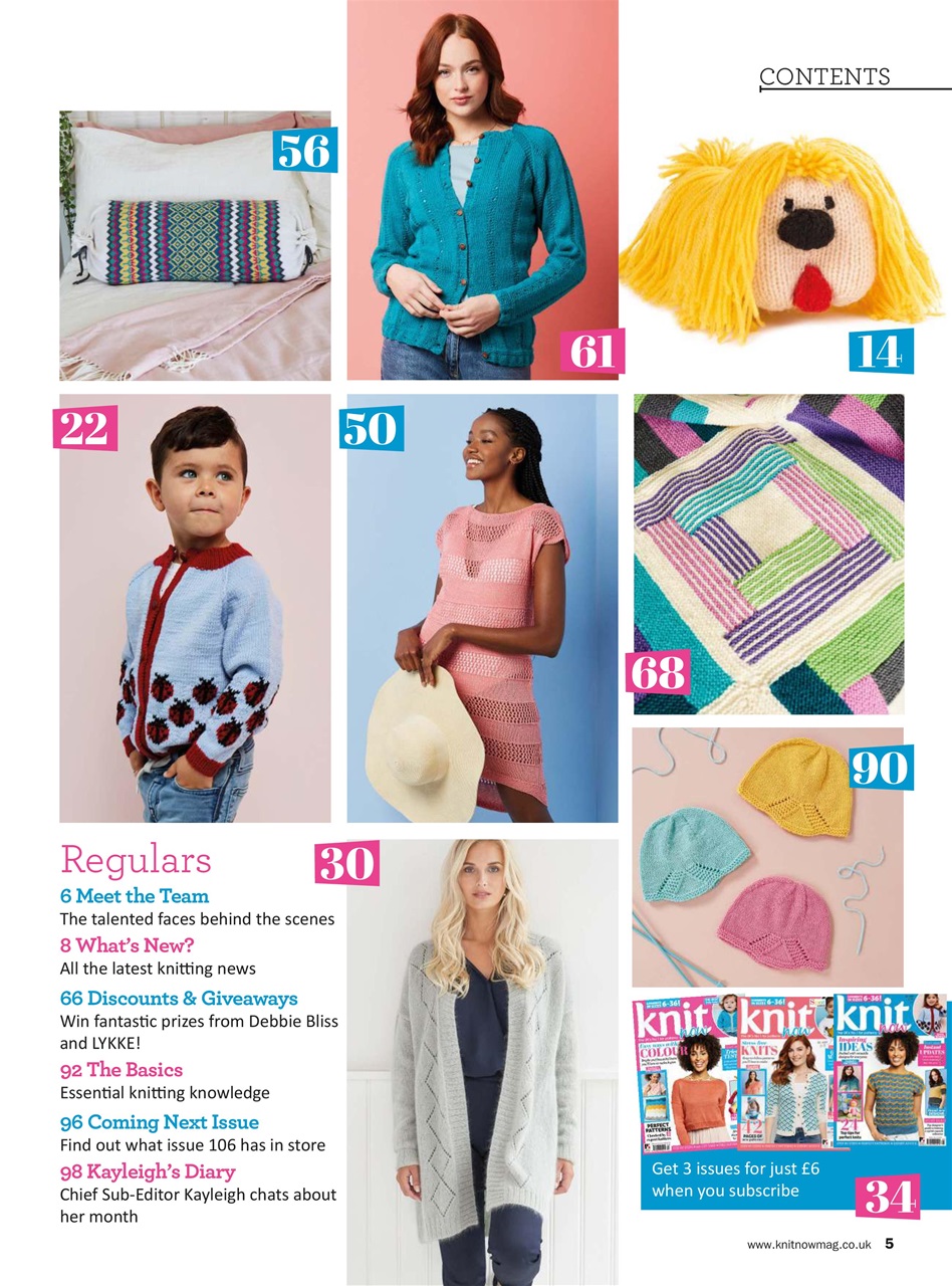 Knit Now Magazine - Knit Now 105 Back Issue