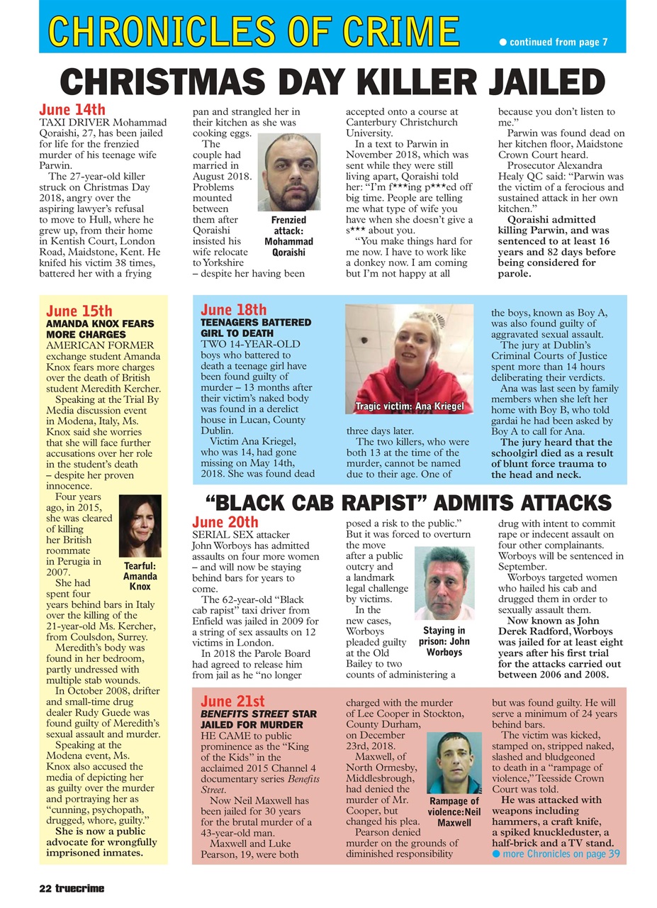 True Crime Magazine - True Crime August 2019 Subscriptions | Pocketmags