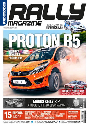 Pacenotes Rally magazine - Issue 180 - August 2019 Back Issue