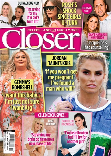Closer Magazine - 10th August 2019 Back Issue