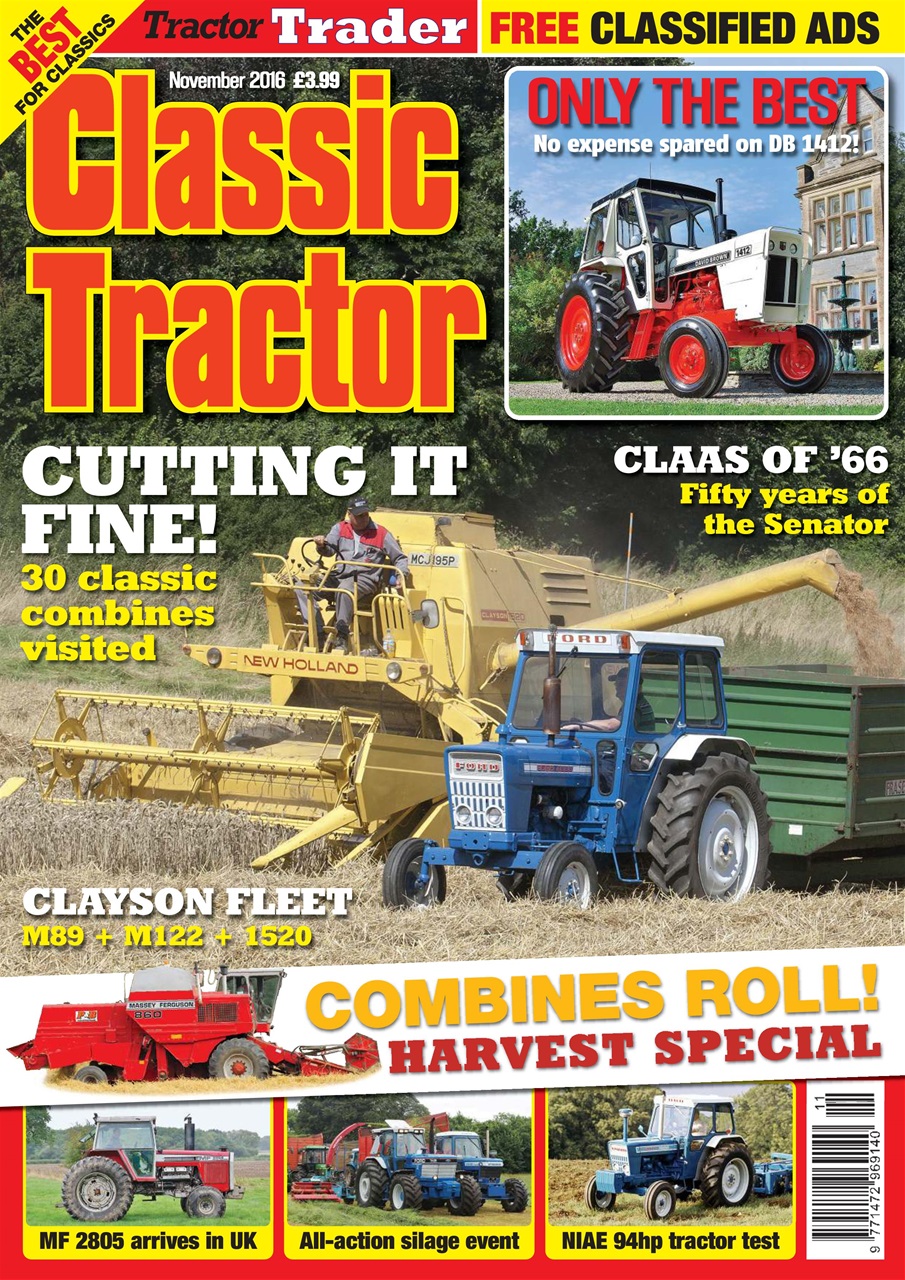 Classic Tractor Magazine - November 2016 Back Issue