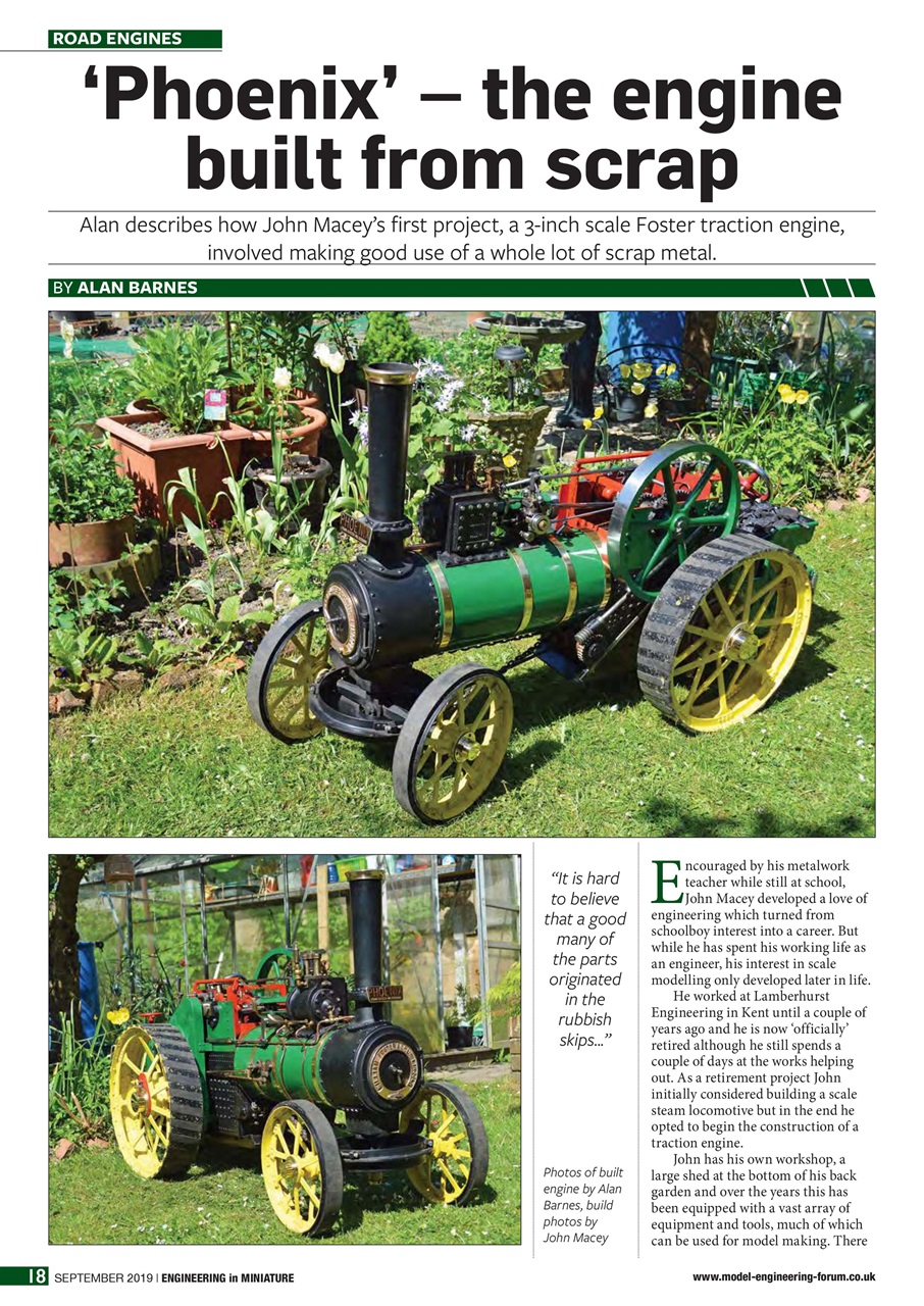 Engineering in Miniature Magazine - Sept 2019 Back Issue