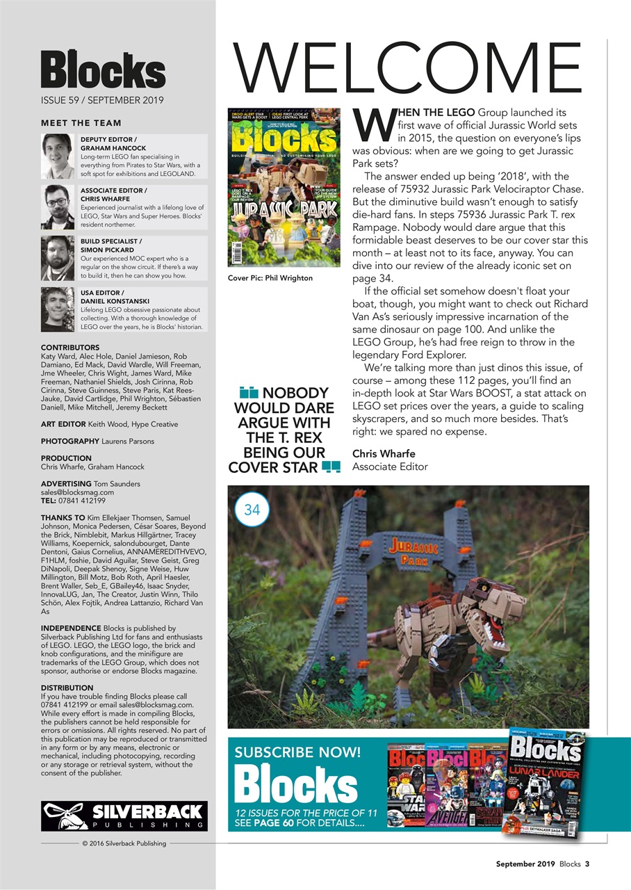 Blocks Magazine - September 2019 Back Issue